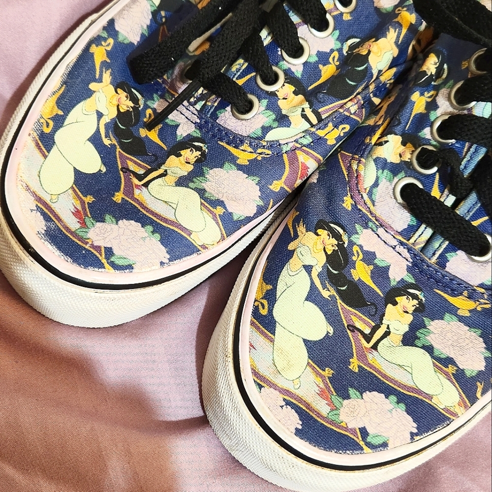 Vans X Disney Princess Jasmine Sneakers Shoes, Authen… - Gem